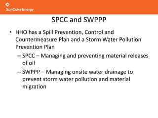 HHO SPCC & SWPPP 12-2019 | PPTX