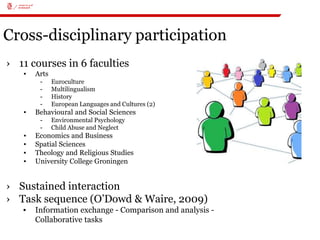 Cross-disciplinary application of Online International Exchange | PPTX