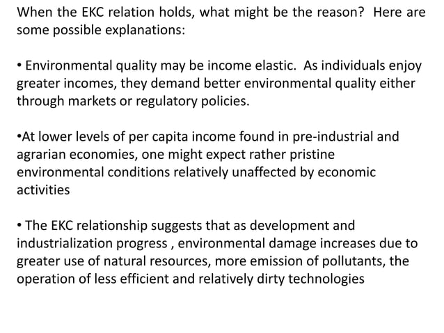 Environmental implications of Kuznet curve | PPTX