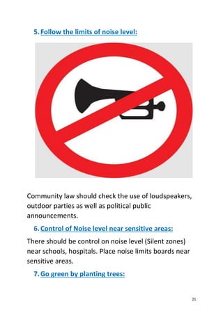 NOISE POLLUTION - Introduction .Types of Noise Pollution | PDF