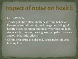 Noise Pollution | PPT