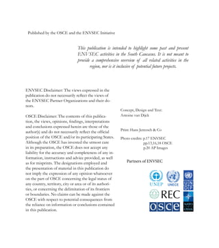 Envsec in the_south_caucasus_-_an_overview_of_projects | PDF