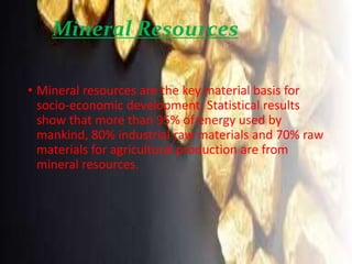 mineral resources | PPT