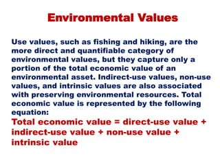 Envt valuation techniques | PPTX