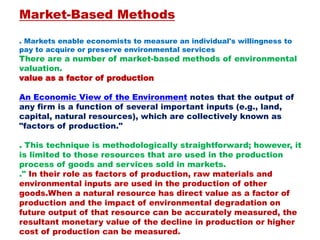 Envt valuation techniques | PPTX