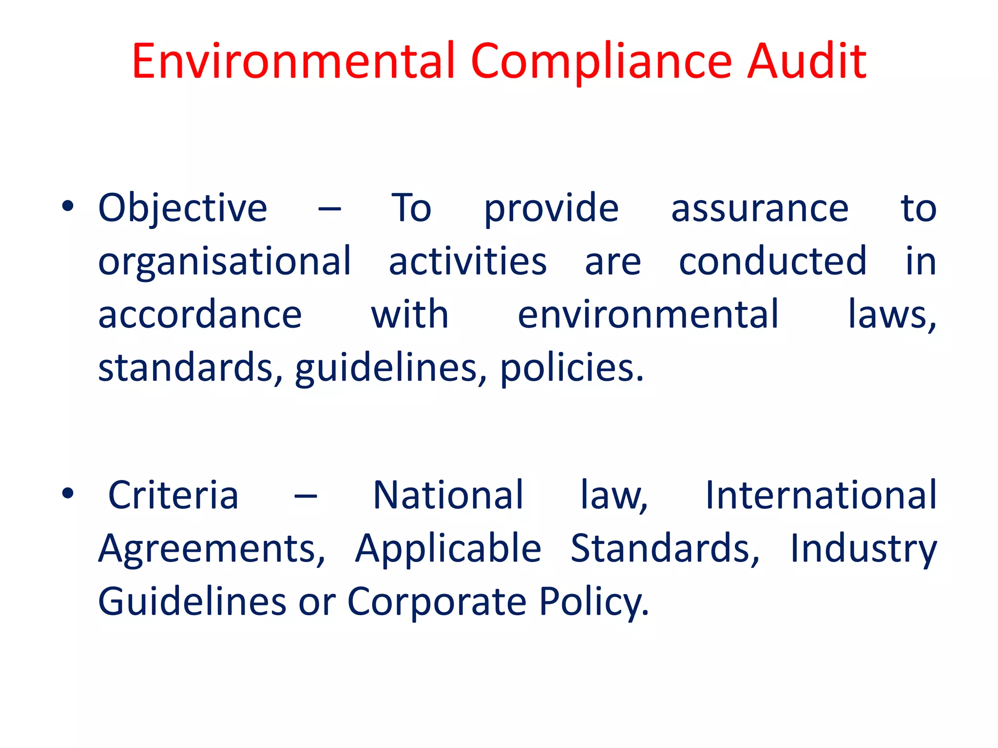 Environmental Audit | PPTX