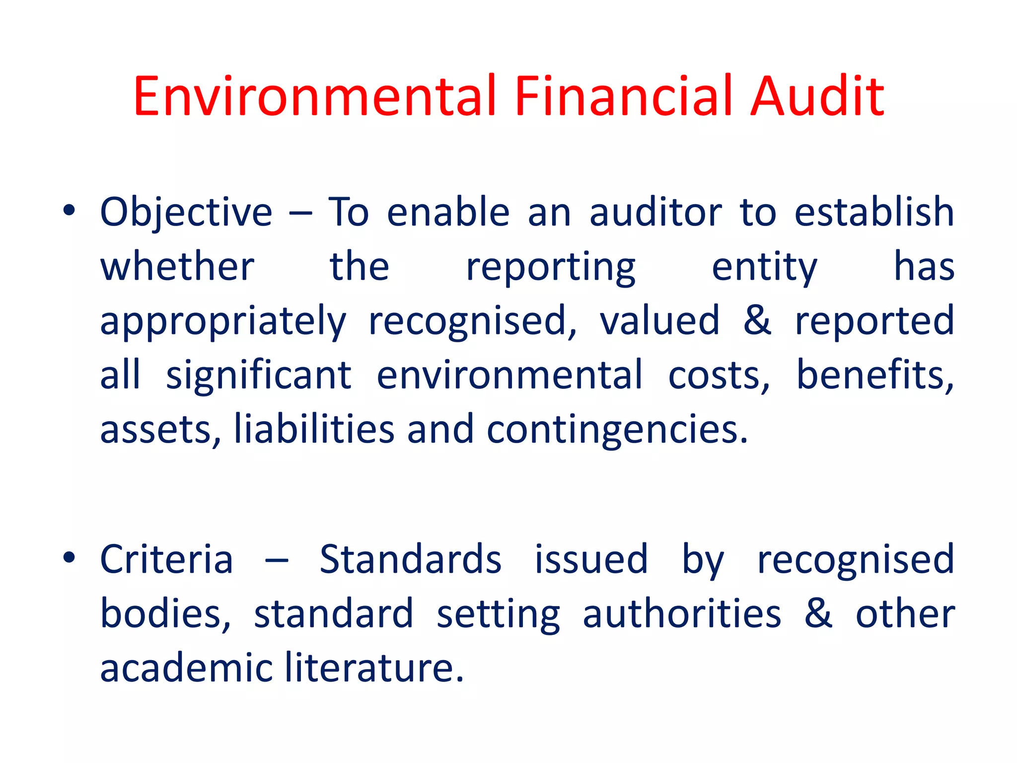 Environmental Audit | PPTX