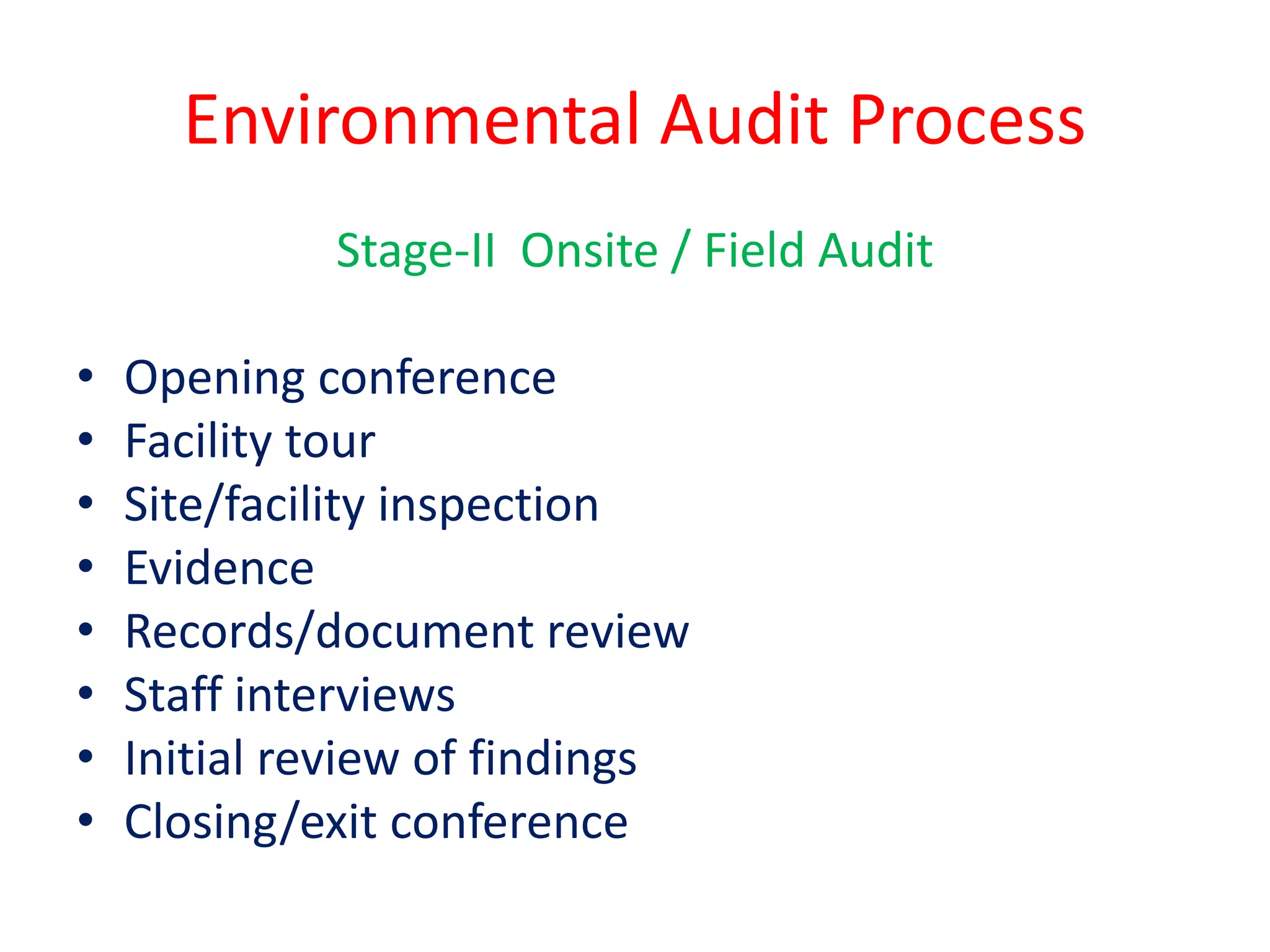 Environmental Audit | PPTX