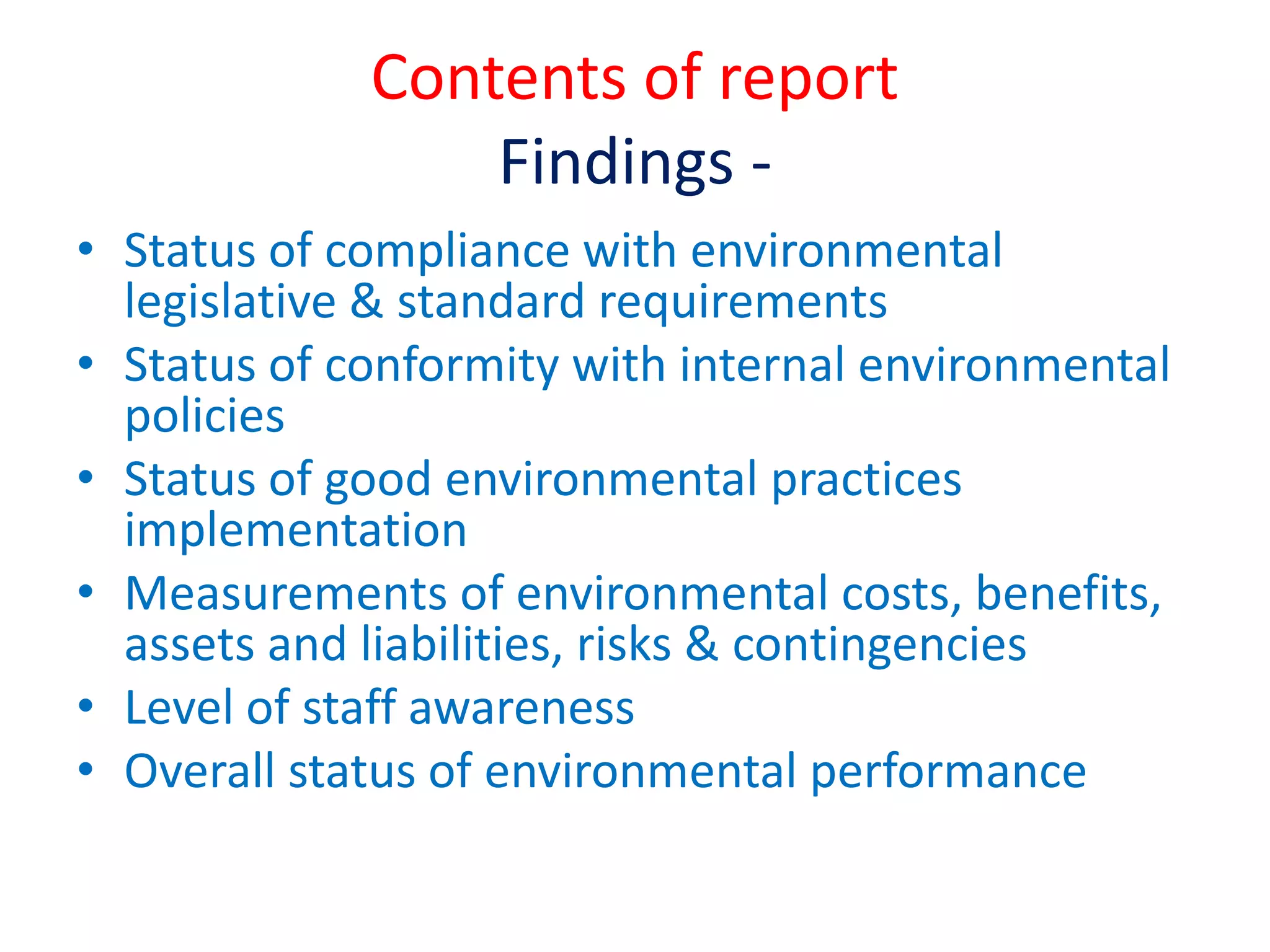 Environmental Audit | PPTX