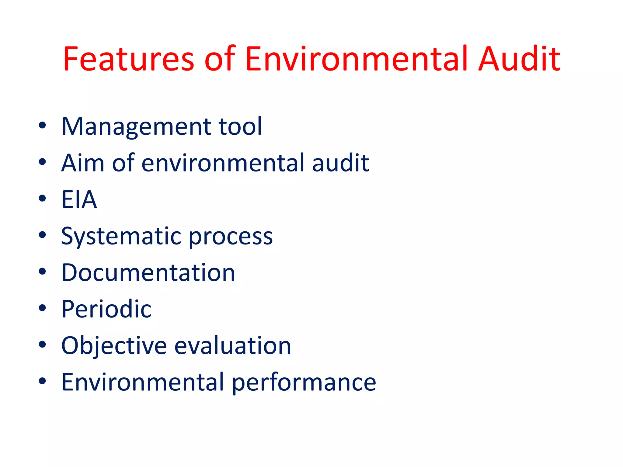 Environmental Audit | PPTX
