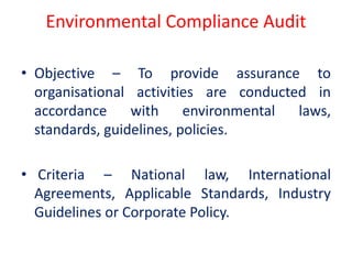 Environmental Audit | PPTX