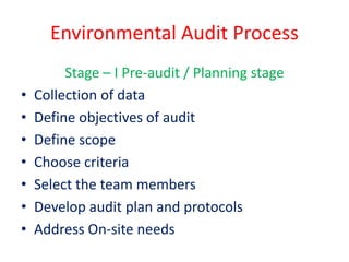 Environmental Audit | PPTX