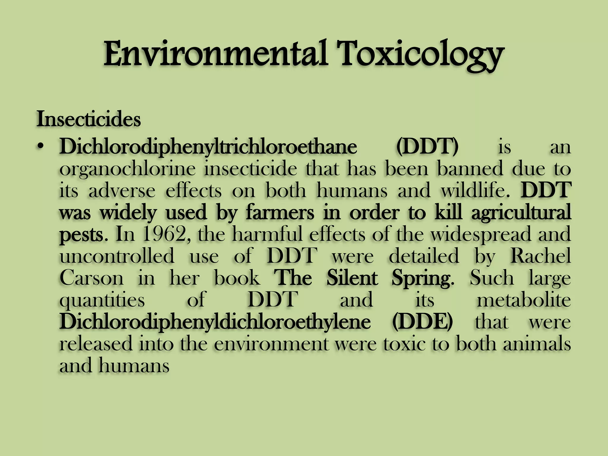 Environmental Toxicology | PPTX