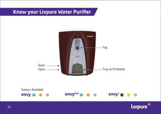 Livpure Envy Plus RO Water Purifier | PDF