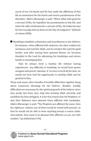 Worldly Difficulties: Realities, Causes & Benefits and the Consolation ...