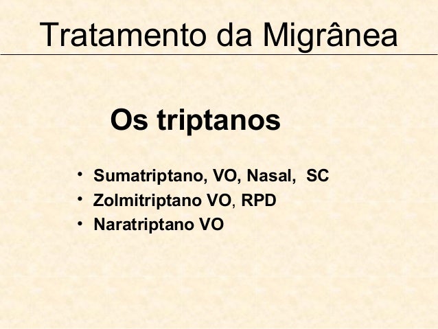 Enxaqueca Aguda Tratamento
