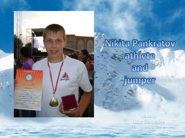 Nikita Pankratov – athlete and jumper | PPT