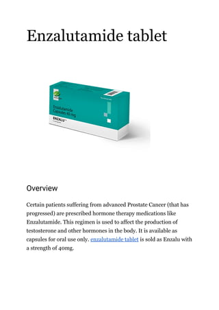 Enzalutamide tablet (1) | PDF