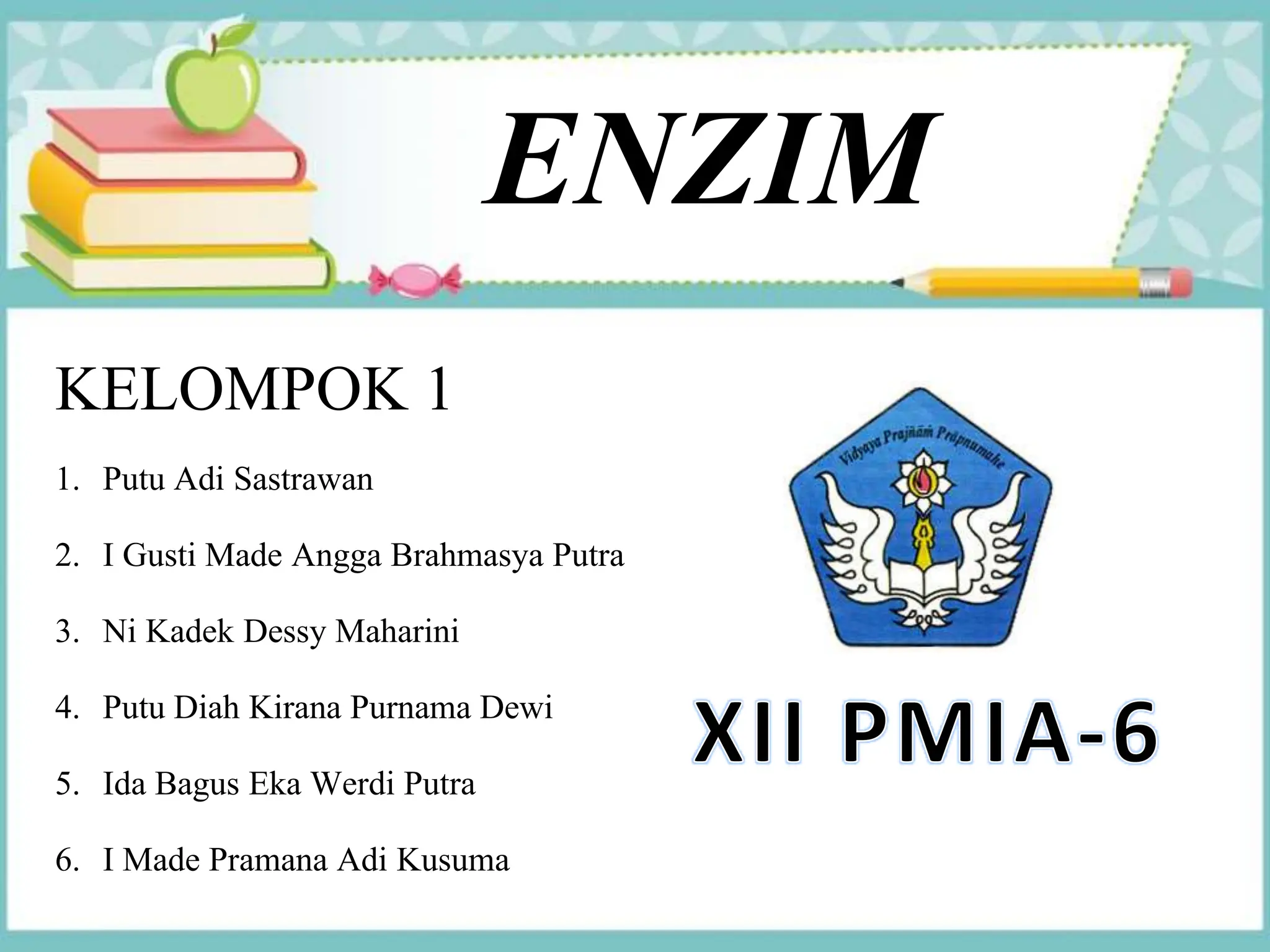 klasifikasi enzim dan fungsinya dan mekanisme kerjanya | PPT