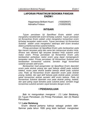 Enzim 1 | DOCX