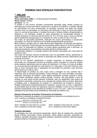 Enzimas no laboratorio clinico | PDF