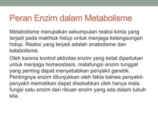 Enzim dan Penyakit | PPTX