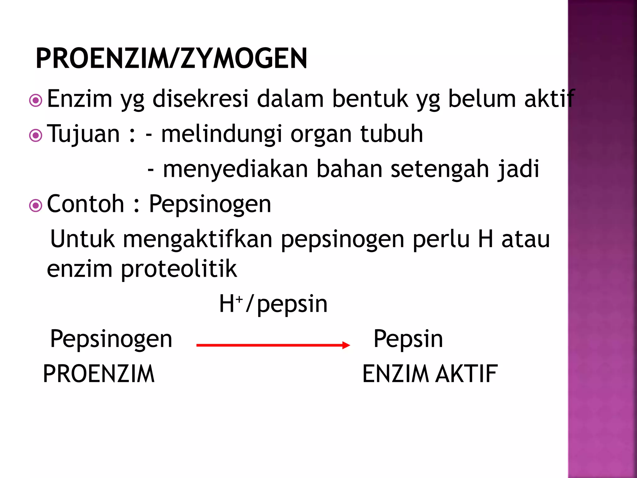 Enzim - Biokimia | PPTX