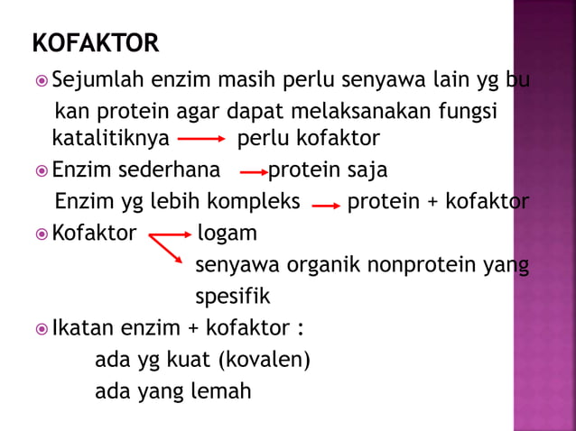 Enzim - Biokimia | PPTX