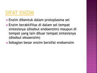 Enzim - Biokimia | PPTX