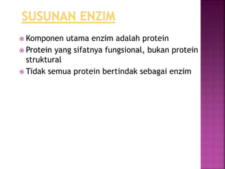 Enzim - Biokimia | PPTX
