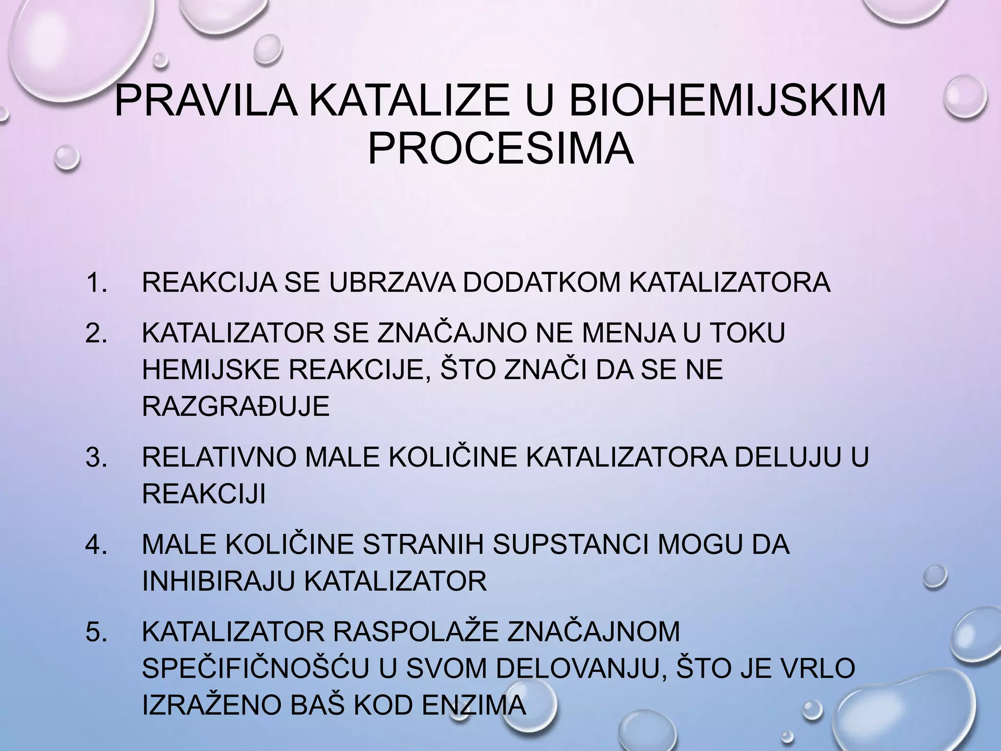 ENZIMI- BIOKATALIZATORI | PPTX