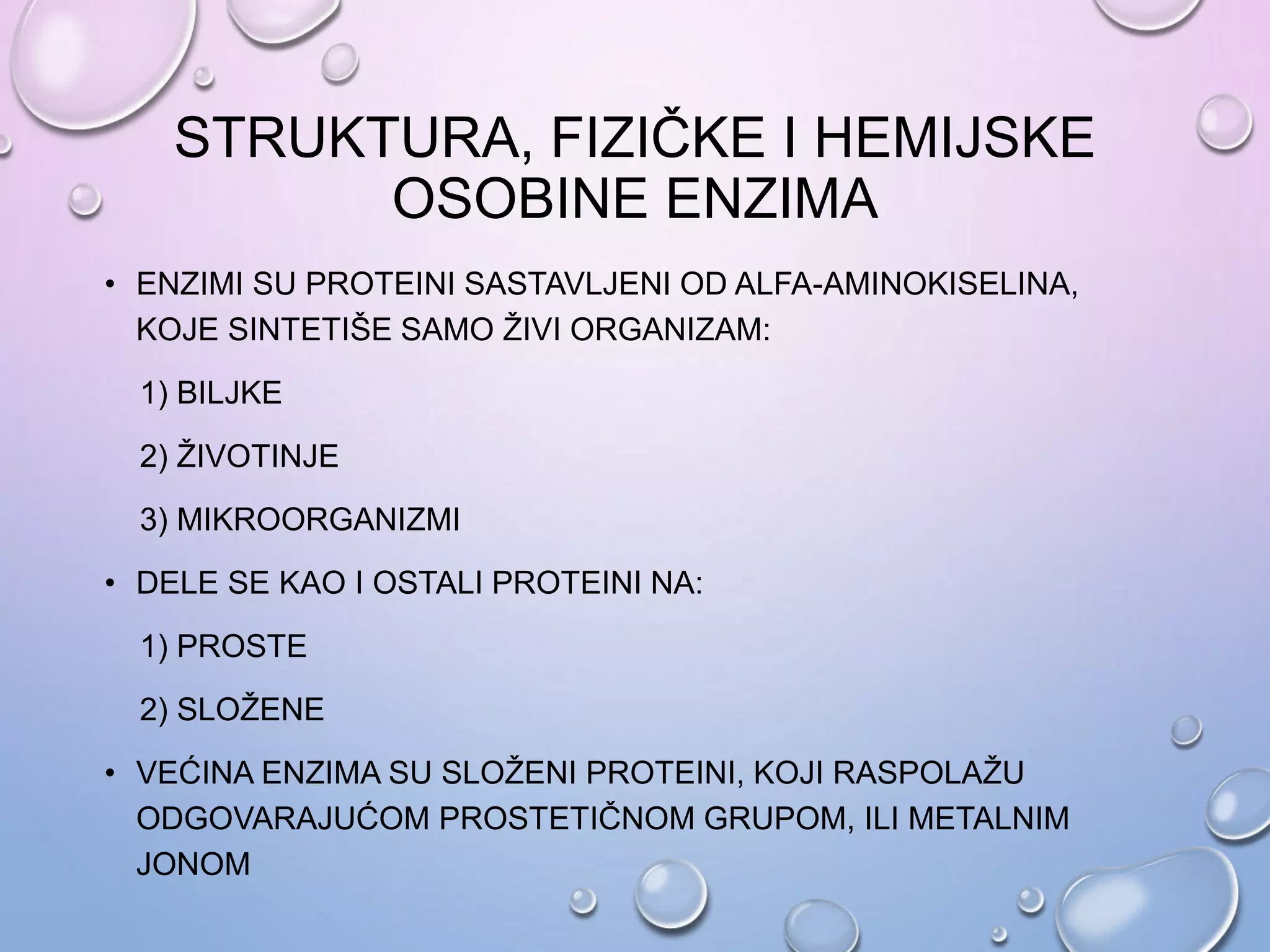 ENZIMI- BIOKATALIZATORI | PPTX