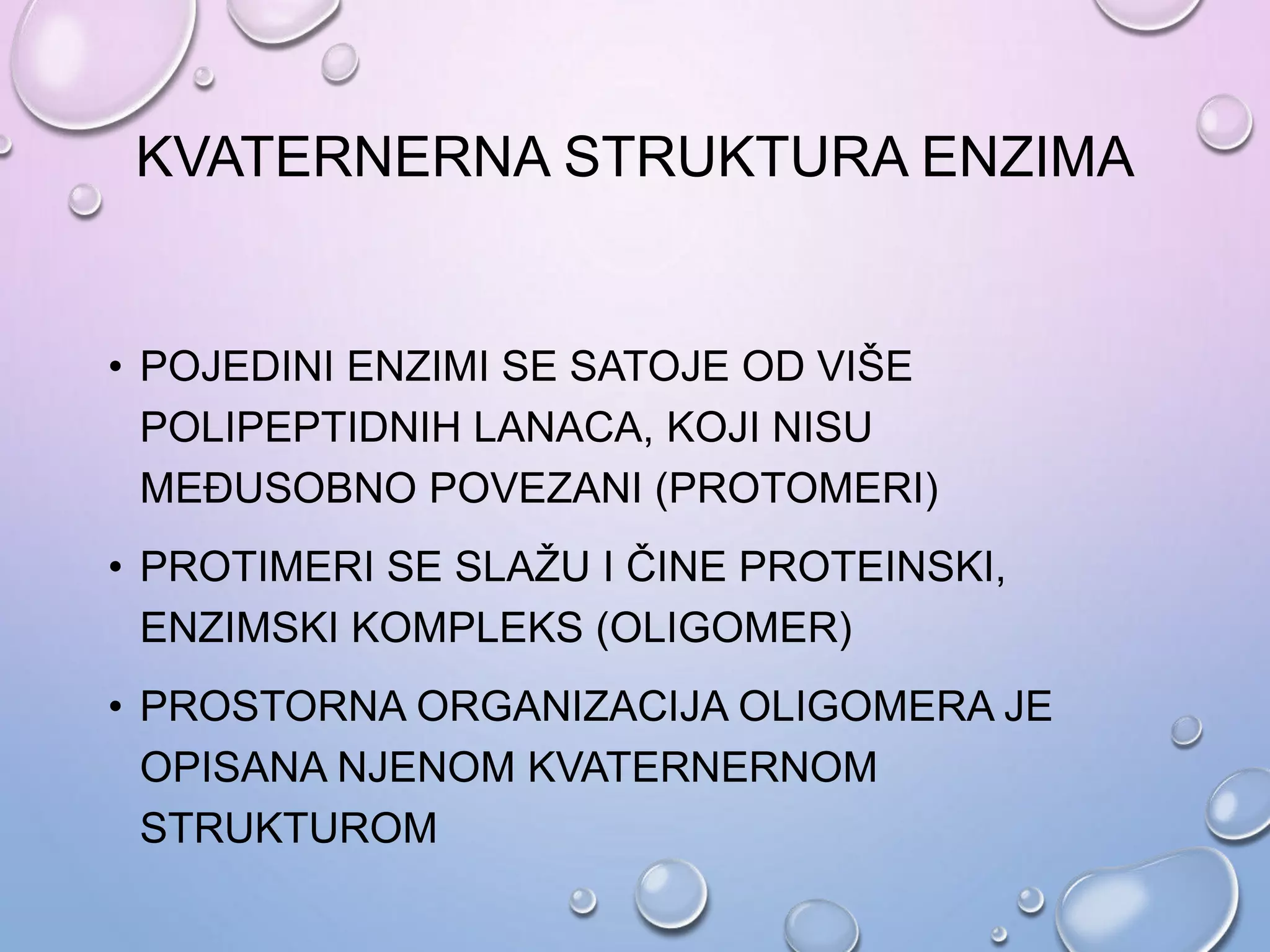 ENZIMI- BIOKATALIZATORI | PPTX