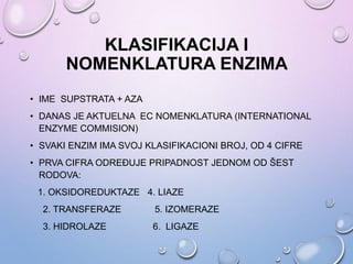 ENZIMI- BIOKATALIZATORI | PPTX