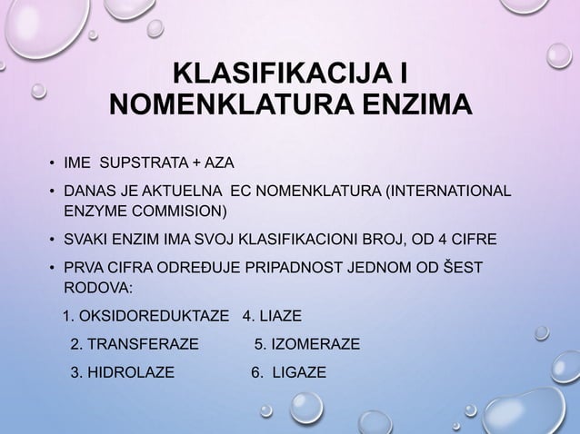 ENZIMI- BIOKATALIZATORI | PPTX