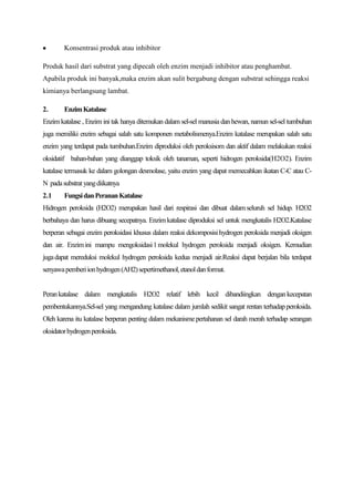 Laporan percobaan enzim katalase | DOCX