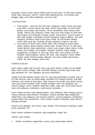 Enzim katalase biologi sma n 1 simo boyolal1 | DOCX