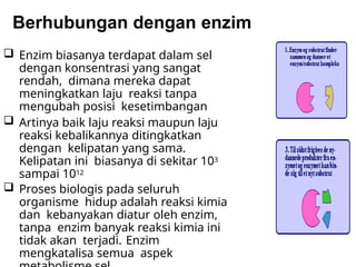 pembahasan tentang enzim, pengertyian, jenis dan faktor yang ...