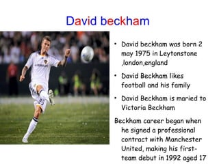 Enzo devaux anglais college david beckham | PPT