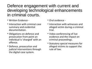 Use of digital technology – a criminal court perspective | PPT
