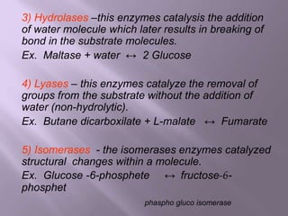 Enzyme introduction, nomenclature, properties, and classification | PPTX