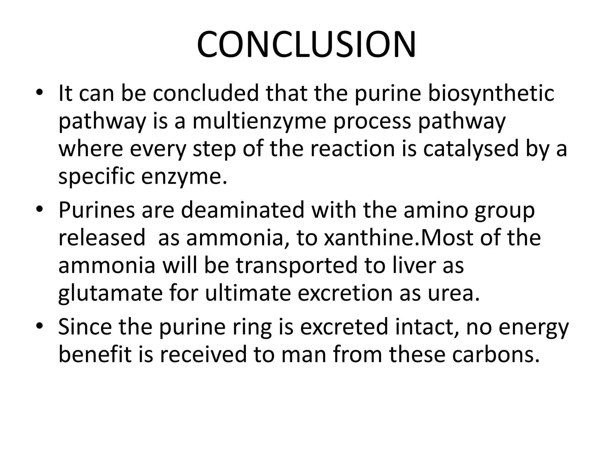 ENZYMATIC PATHWAY OF PURINE BIOSYNTHESIS | PPTX