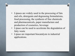 Production of lipases and cellulase | PPTX