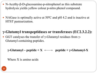 CHEMISTRY OF MILK ENZYMES AND THEIR SIGNIFICANCE | PPTX