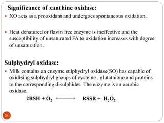 CHEMISTRY OF MILK ENZYMES AND THEIR SIGNIFICANCE | PPTX