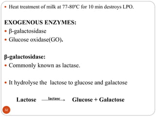 CHEMISTRY OF MILK ENZYMES AND THEIR SIGNIFICANCE | PPTX
