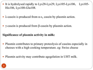 CHEMISTRY OF MILK ENZYMES AND THEIR SIGNIFICANCE | PPTX