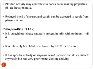 CHEMISTRY OF MILK ENZYMES AND THEIR SIGNIFICANCE | PPTX