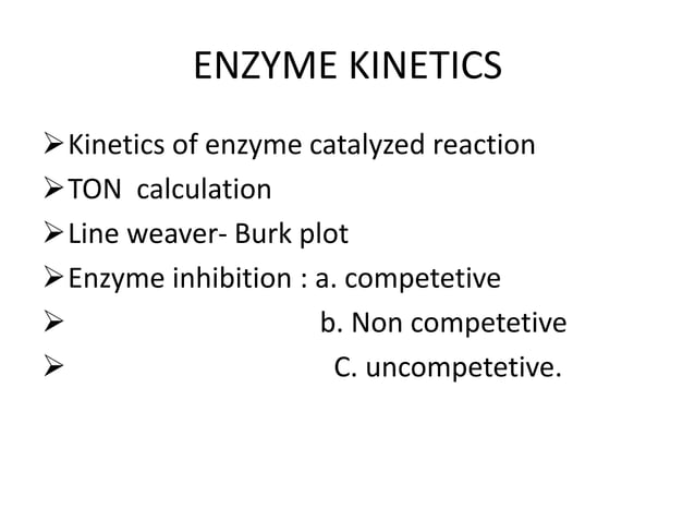 Enzyme CSIR -NET | PPTX | Chemistry | Science