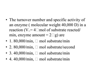 Enzyme CSIR -NET | PPTX